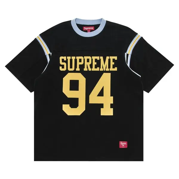 Supreme Split Short-sleeve Football Top - Black