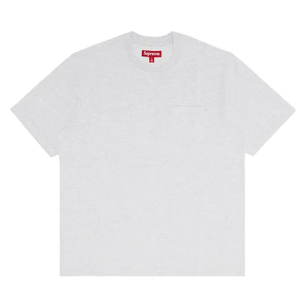 Supreme Short Sleeve Pocket Tee - Grey