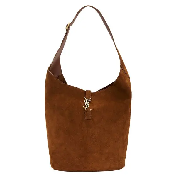 Saint Laurent Le 5 A 7 Hobo Shoulder Bag - Tan
