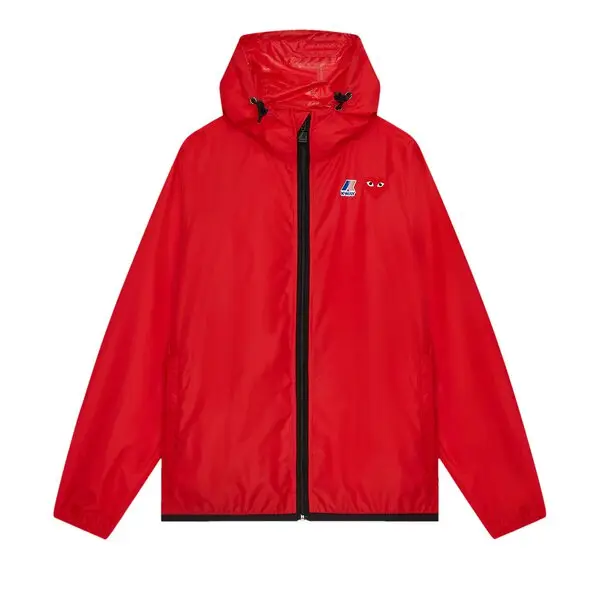 Play Comme Des Garcon X K-way Packable Jacket - Red