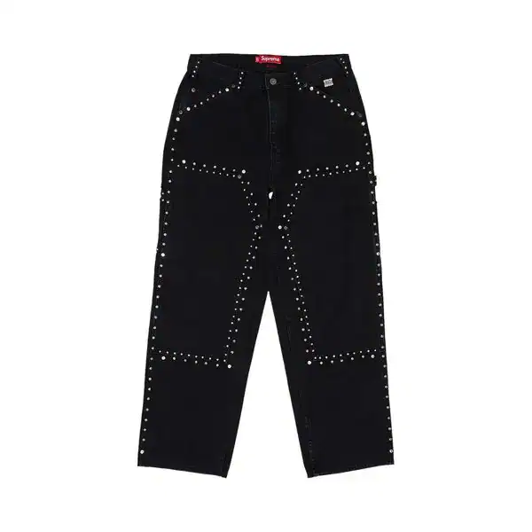 Supreme Studded Paisley Double Knee Painter Pant - Preview Black