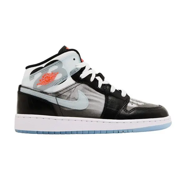 JORDAN 1 Mid Ss Gs Sneakers - Black