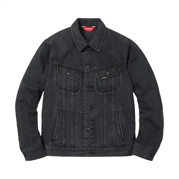 Supreme Denim Trucker Jacket - Black | Editorialist
