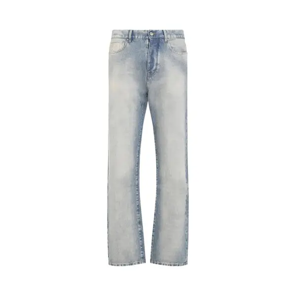 Amiri Quad Cuff Straight Jean - Blue