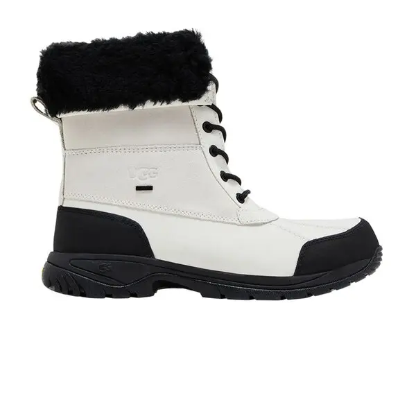 UGG Butte Leather Snow Boots - White