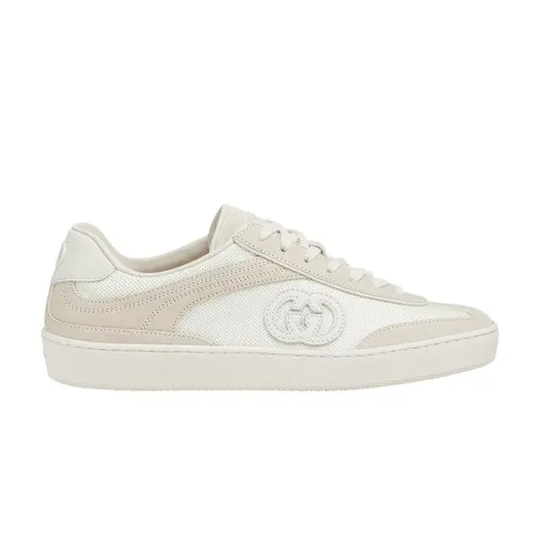 Gucci G74 'interlocking G' Suede - White