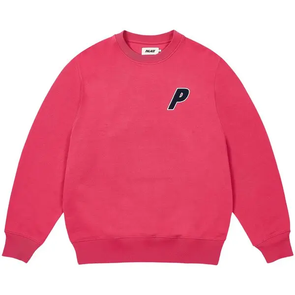 PALACE Chenille Tri-ferg Crewneck - Red