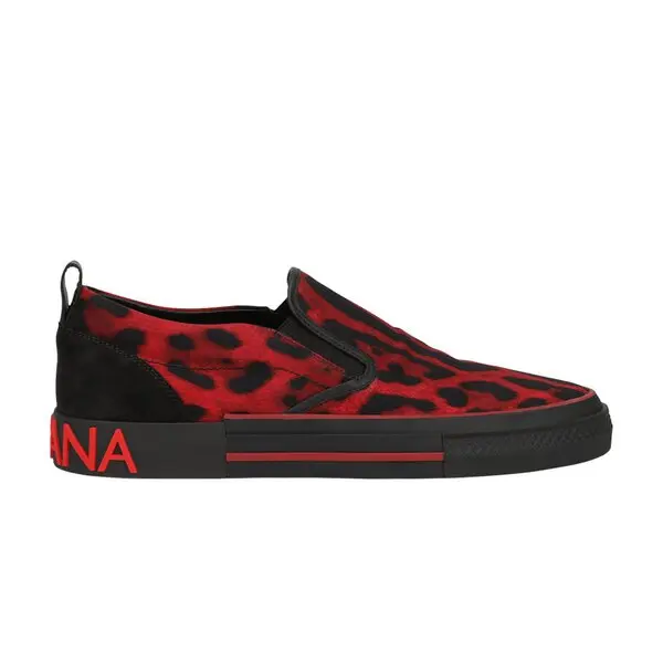 Dolce & Gabbana Leopard Print Slip-ons