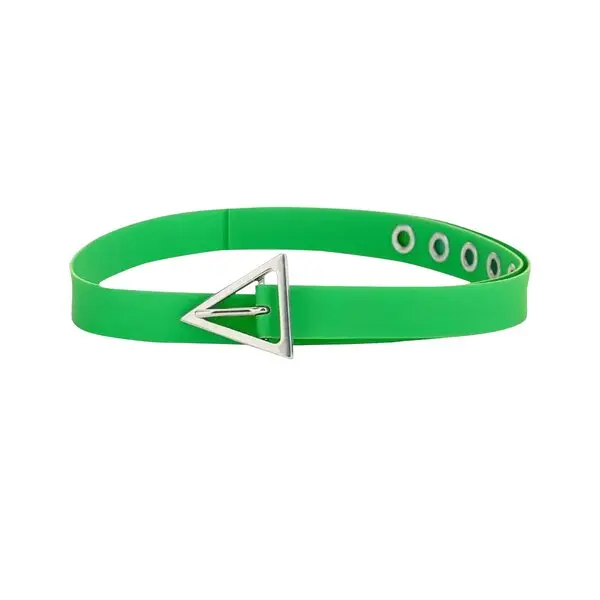 Bottega Veneta Triangle Buckle Gummy Belt