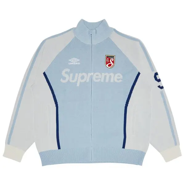 Supreme X Umbro Zip Up Sweater - Blue