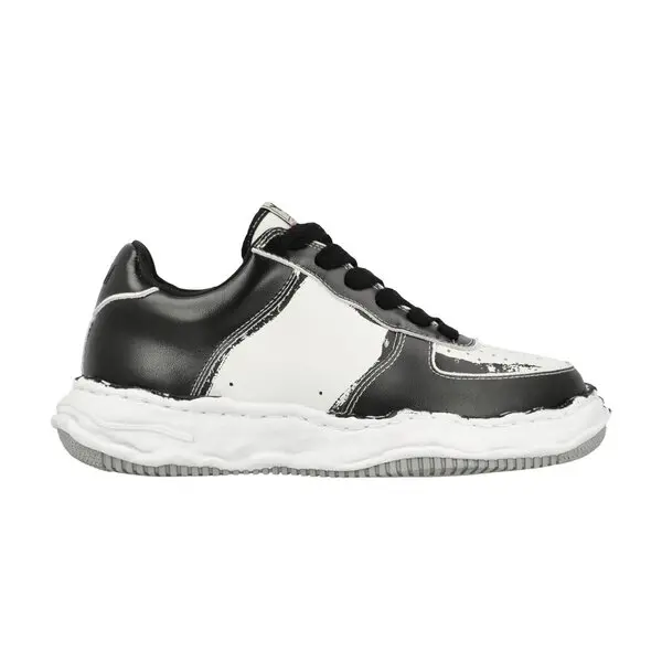 Mihara Yasuhiro Wayne Og Sole Printed Leather Low Sneakers - Black