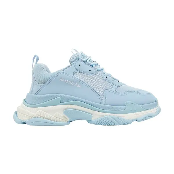Balenciaga Triple S Allover Logo Sneaker - Blue