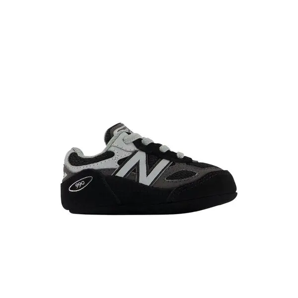 NEW BALANCE 990v6 Bungee Crib Sneakers - Black