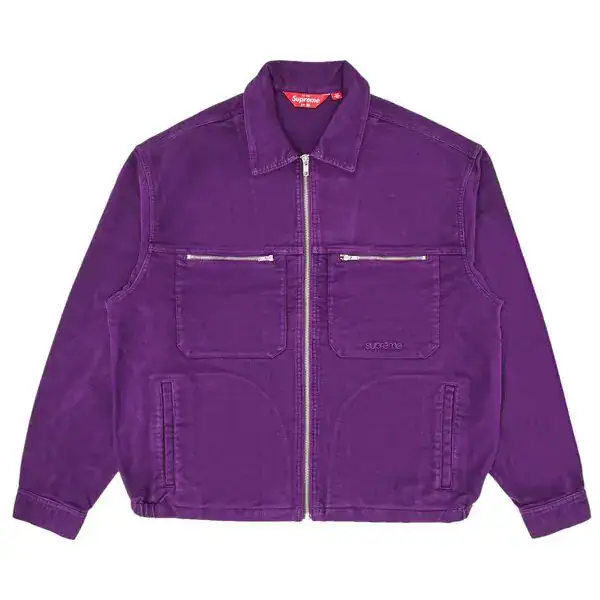 ジャケット・アウター Supreme Moleskin Work Jacket purple M Supreme Moleskin Work Jacket - Purple | Editorialist