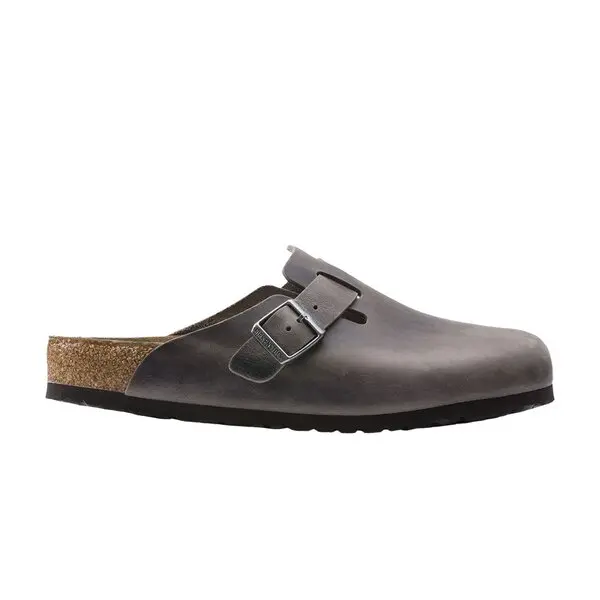 BIRKENSTOCK Boston Soft Footbed Clogs - Grey
