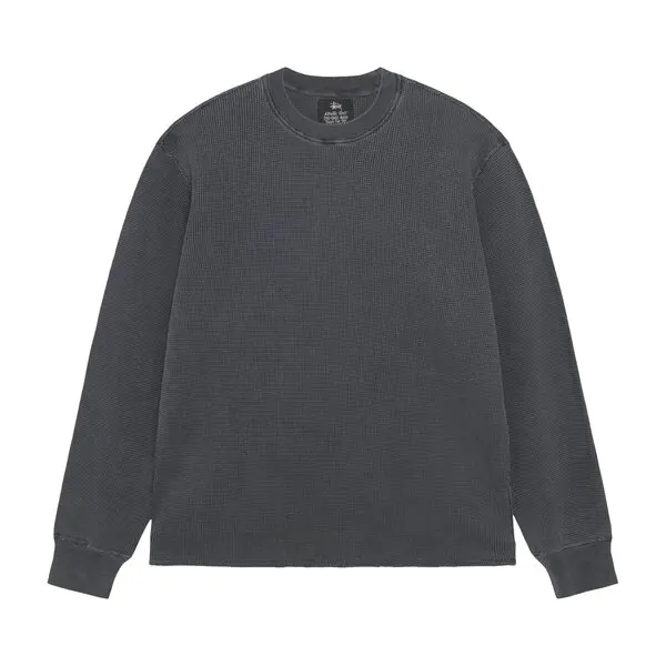 StÜssy Garment Dyed Long-sleeve Thermal - Black