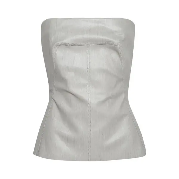 Rick Owens Denim Bustier Top