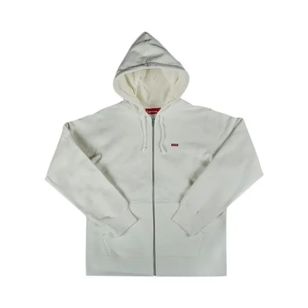 Supreme Small Box Zip Up Sweatshirt - White