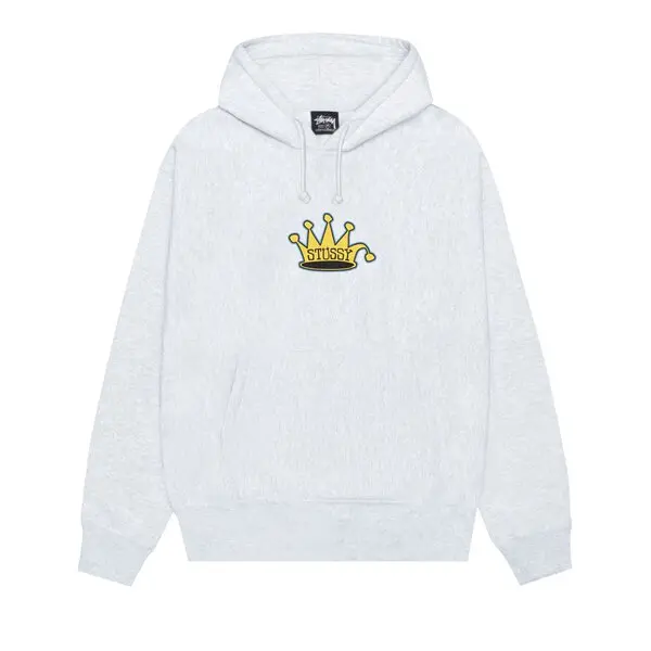 StÜssy King Crown Hooded Sweatshirt - Grey
