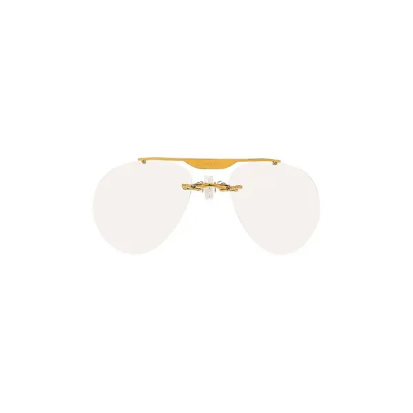 Coperni Clip On Aviator Sunglasses - White