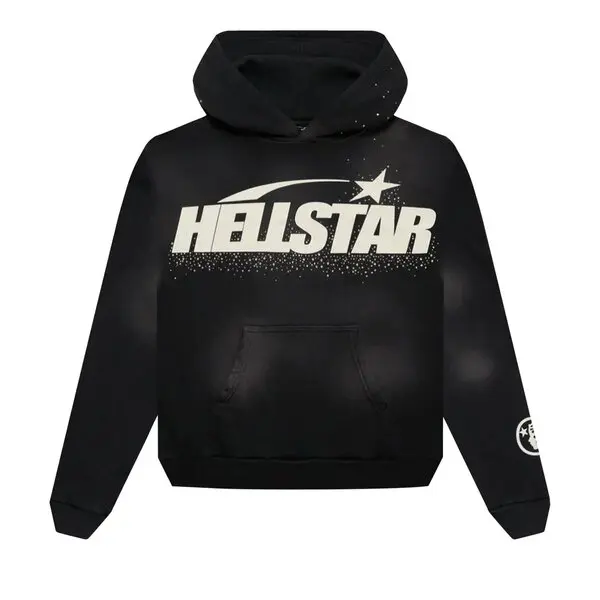 HELLSTAR Uniform Glitter Hoodie - Black