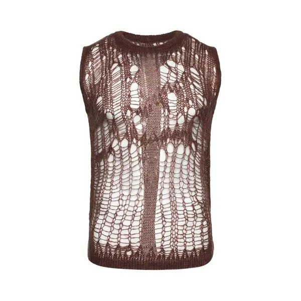 Rick Owens Spider Tank Top - Brown