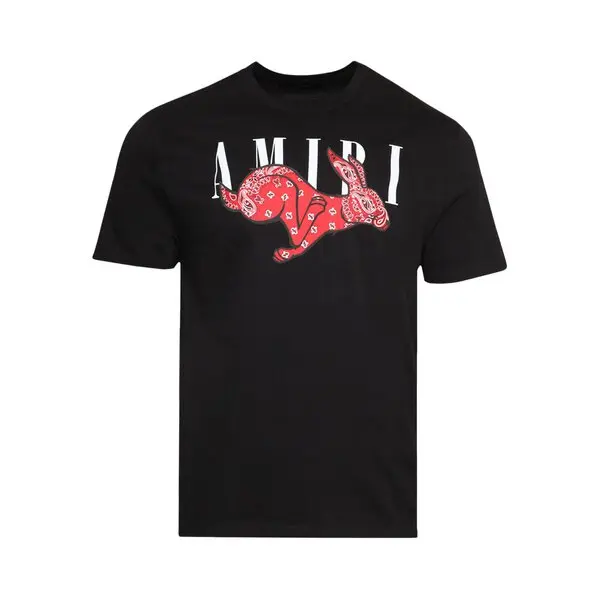 Amiri Cny Rabbit Logo Tee - Black