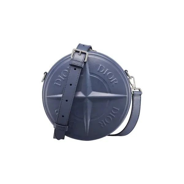 Dior X Stone Island Round Bag - Blue