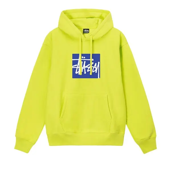 StÜssy Stock Boxy Hoodie - Yellow