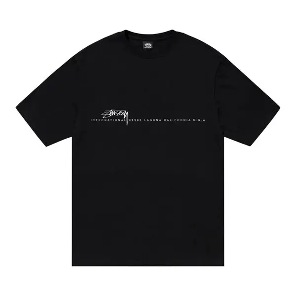 StÜssy Smooth 80 Tee - Black