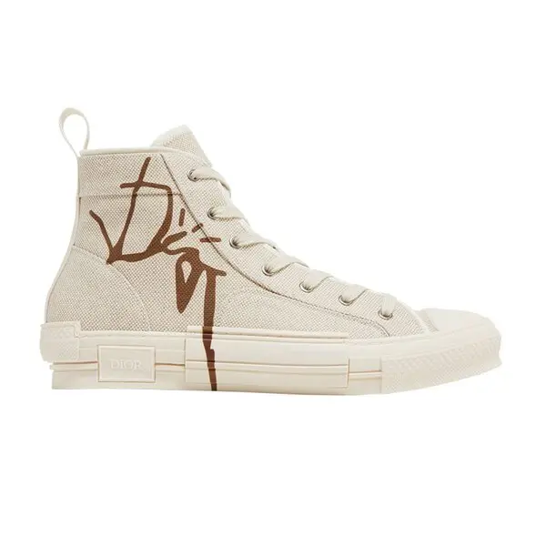 Dior Cactus Jack X B23 High Top Sneakers - Cream
