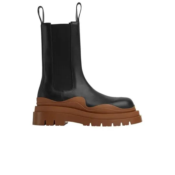 Bottega Veneta Tire Ankle Boots - Black