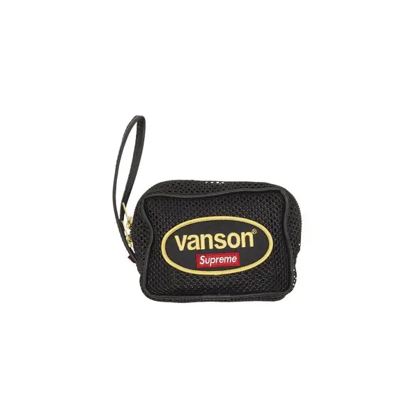 Supreme X Vanson Leathers Cordura Mesh Wristlet - Black