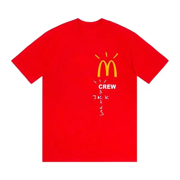CACTUS JACK BY TRAVIS SCOTT X Mcdonald's Crew T-shirt - Red