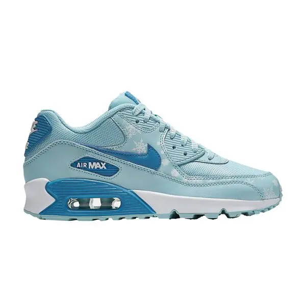 Nike Air Max 90 Premium Mesh Gs 'snowflake - Blue