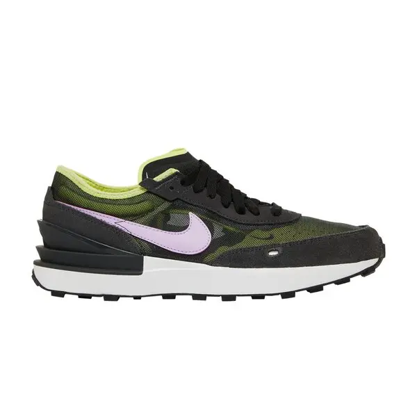 Nike Waffle One Gs 'light Lemon Twist Lilac - Black