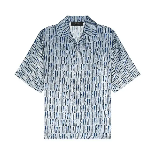 Amiri Printed Bowling Shirt - Blue