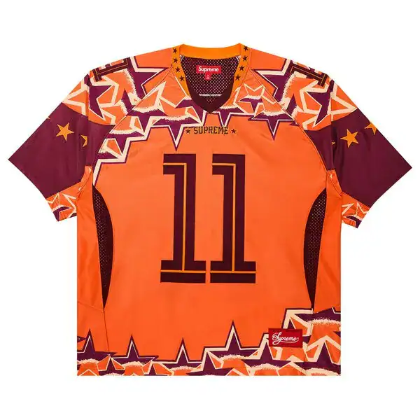 Supreme Stars Football Jersey - Orange | Editorialist