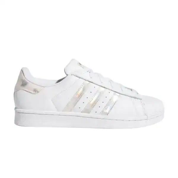 Adidas Superstar J 'Iridescent' Sneakers - White | Editorialist