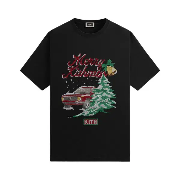 Kith Needlepoint Tee - Black