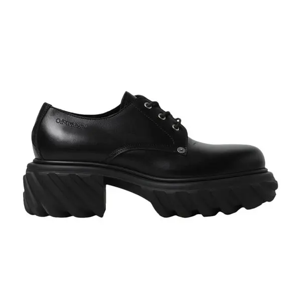 Off-White Exploration Almond Toe Derby - Black