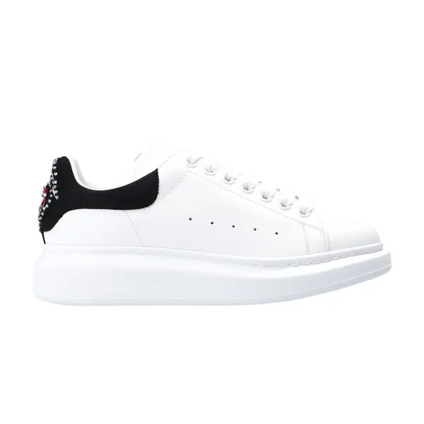 Alexander McQueen Oversized Sneakers With Heart Crystal Detail