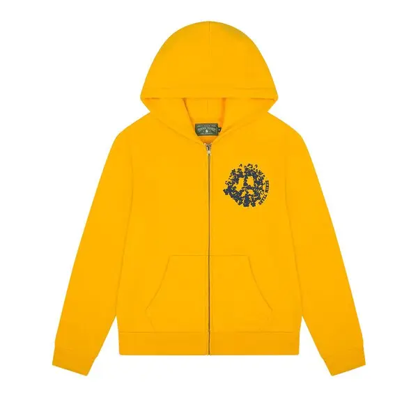 DENIM TEARS Denim University Zip Hoodie - Yellow