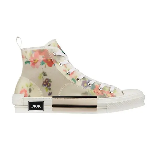 Dior B23 High 'flowers' Sneaker - Cream