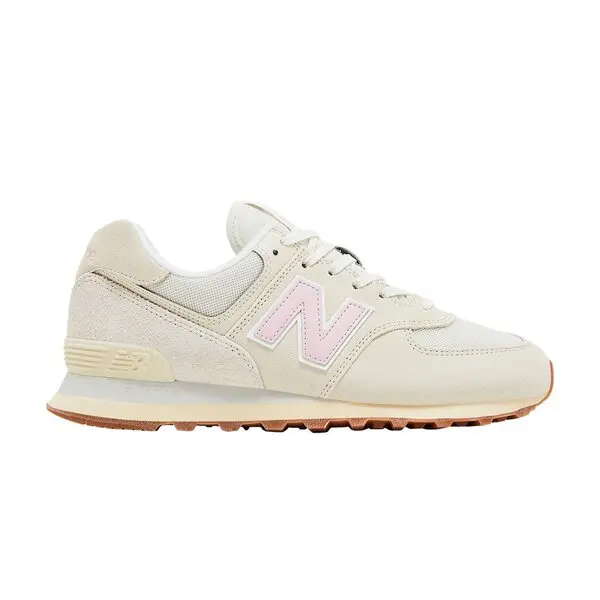 NEW BALANCE 574 Lace Up Sneakers - Cream