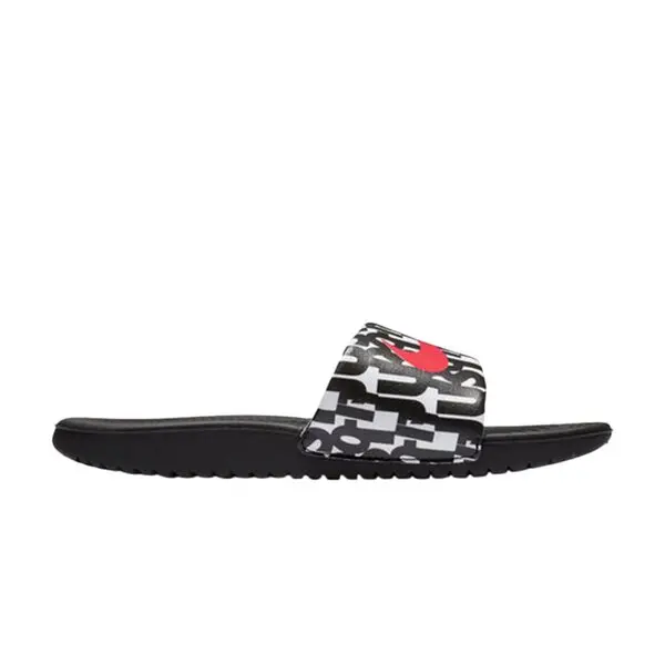Nike Kawa Print Slides - Black