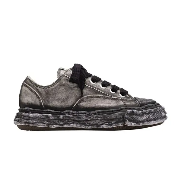 Mihara Yasuhiro Peterson 23 Og Sole Faded Leather Sneakers - Black