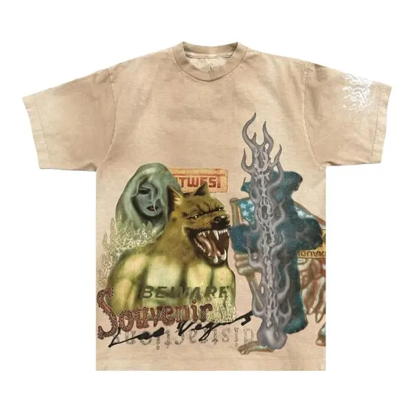 CACTUS JACK BY TRAVIS SCOTT Bazaar Souvenir Tee - Multicolor