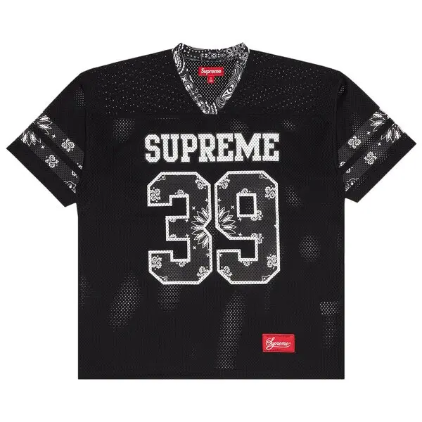 Supreme Bandana Football Jersey - Black