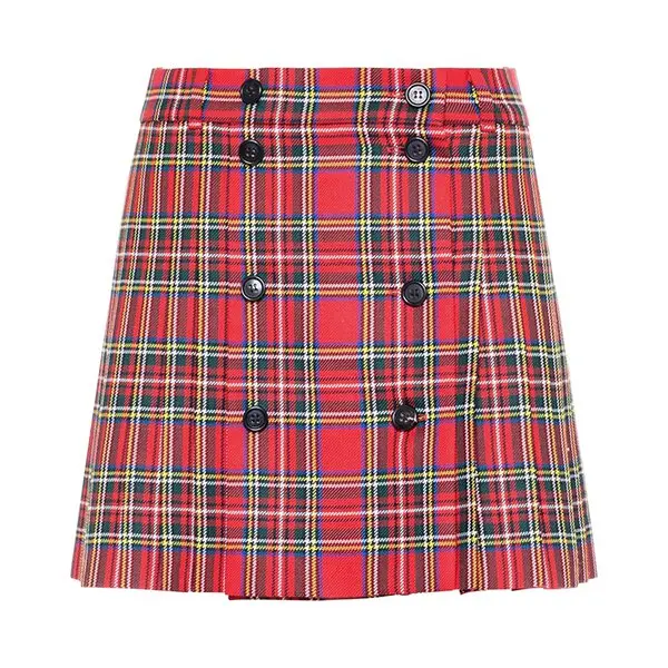 Miu Miu Plaid Mini Skirt